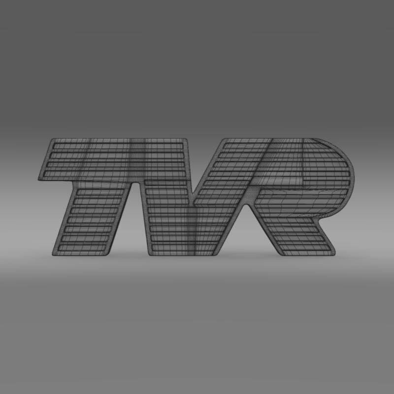 Tvr Logo - 3D Model by Creative Idea Studio