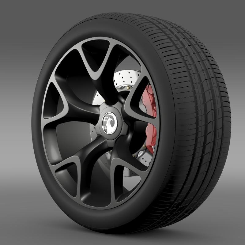 Vauxhall Insignia VRX Wheel - 3D Model by Creative Idea Studio