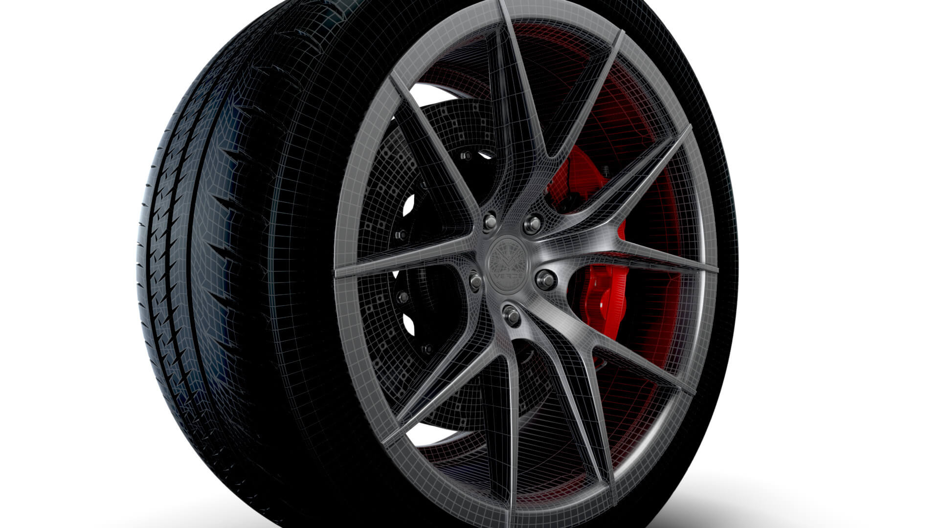 Verde Axis V99 Wheel - 3D Model by Creative Idea Studio