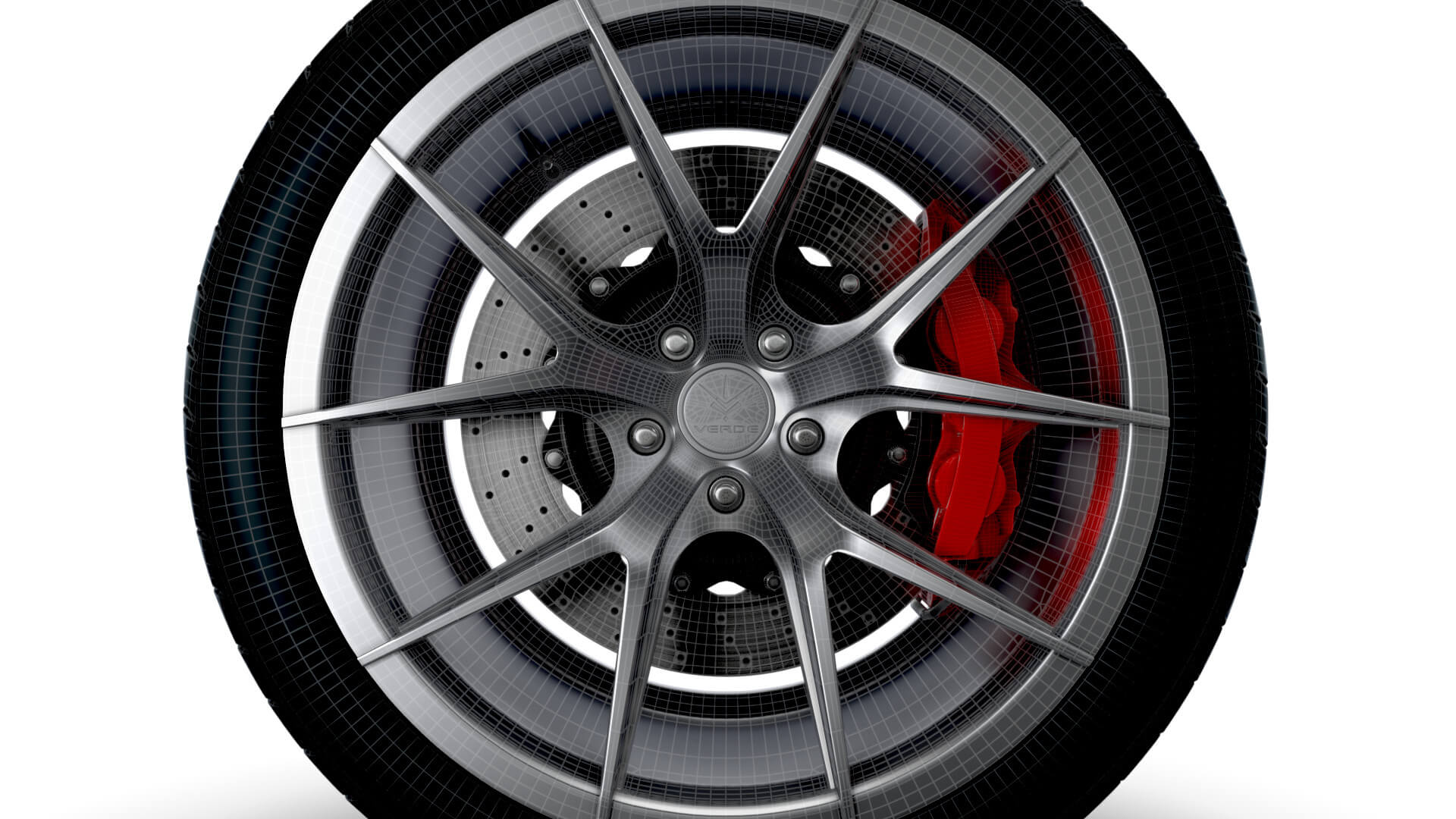 Verde Axis V99 Wheel - 3D Model by Creative Idea Studio