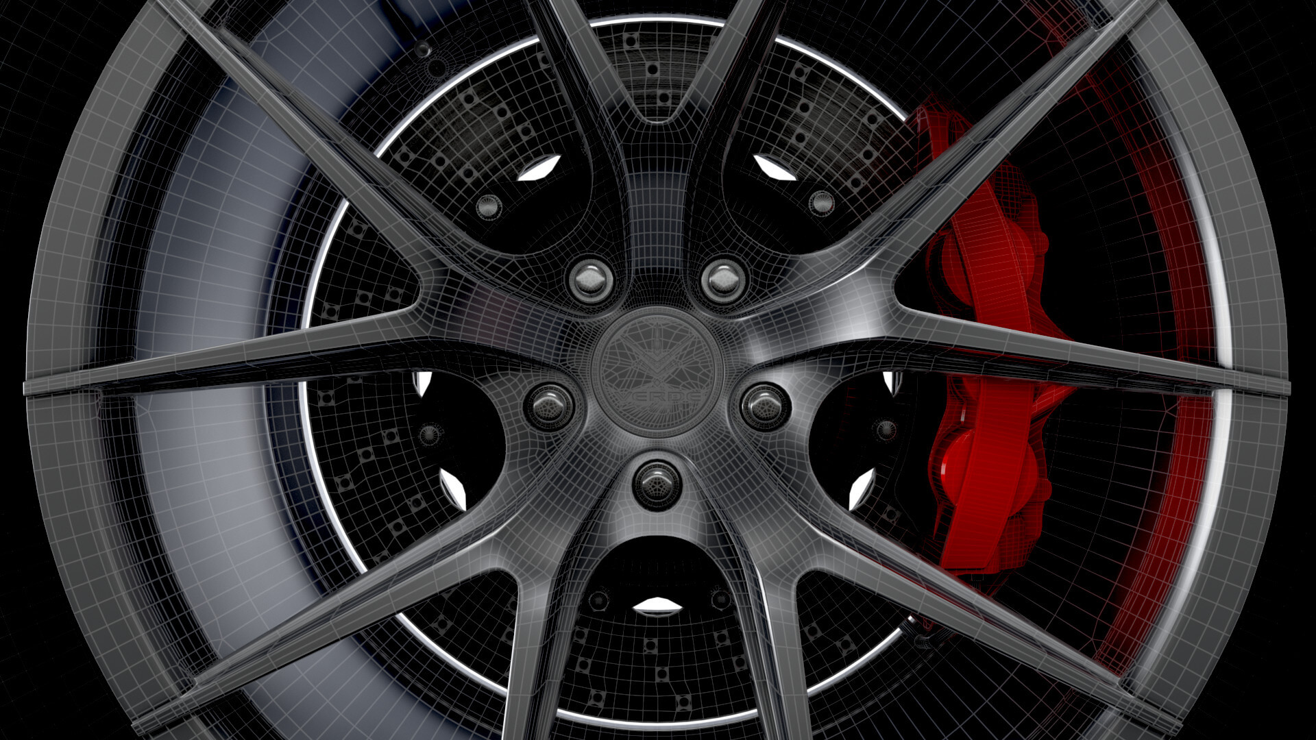 Verde Axis V99 Wheel - 3D Model by Creative Idea Studio