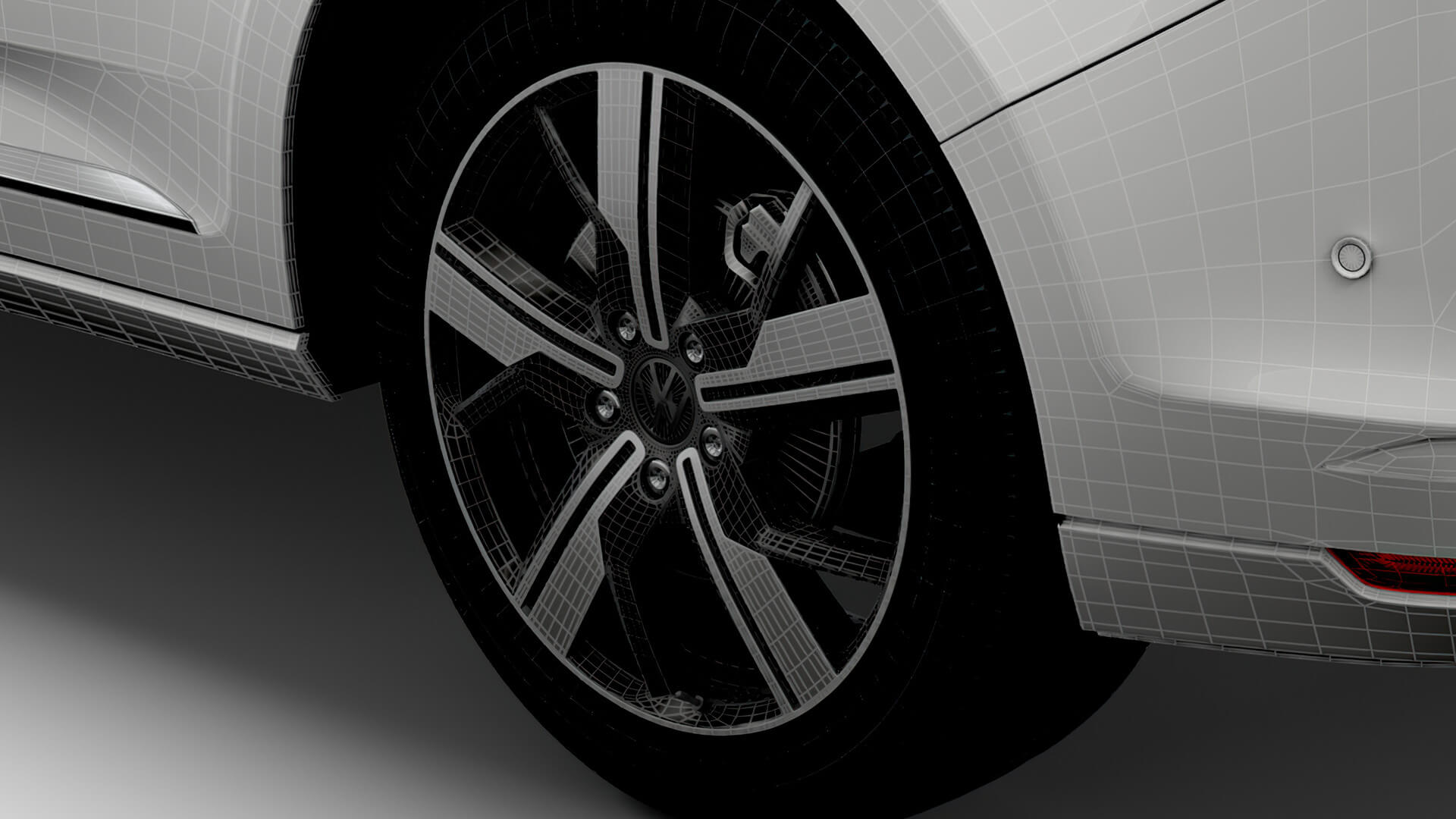 Volkswagen Caddy Life 2021 Wheel - 3D Model by Creative Idea Studio