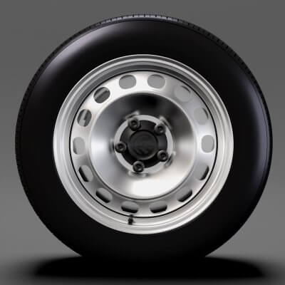 Volkswagen Caddy Panel Van Wheel 2017 - 3D Model by Creative Idea Studio