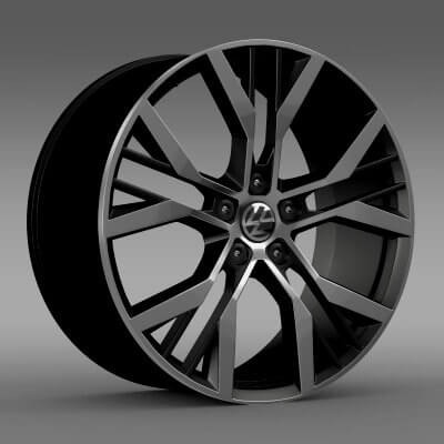 Volkswagen Golf GTI 2015 Rim - 3D Model by Creative Idea Studio
