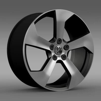 Volkswagen Golf GTI Rim - 3D Model by Creative Idea Studio