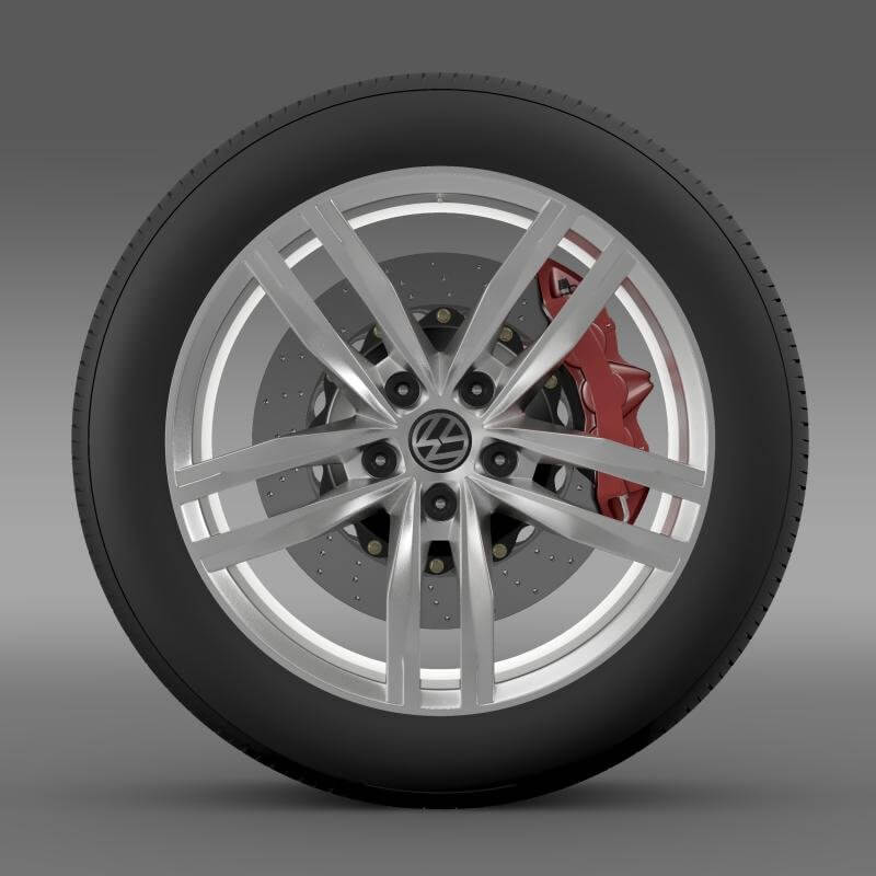 Volkswagen Golf TDI Wheel - 3D Model by Creative Idea Studio