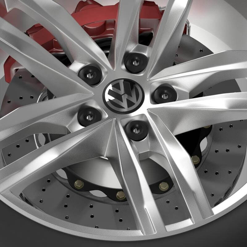 Volkswagen Golf TDI Wheel - 3D Model by Creative Idea Studio