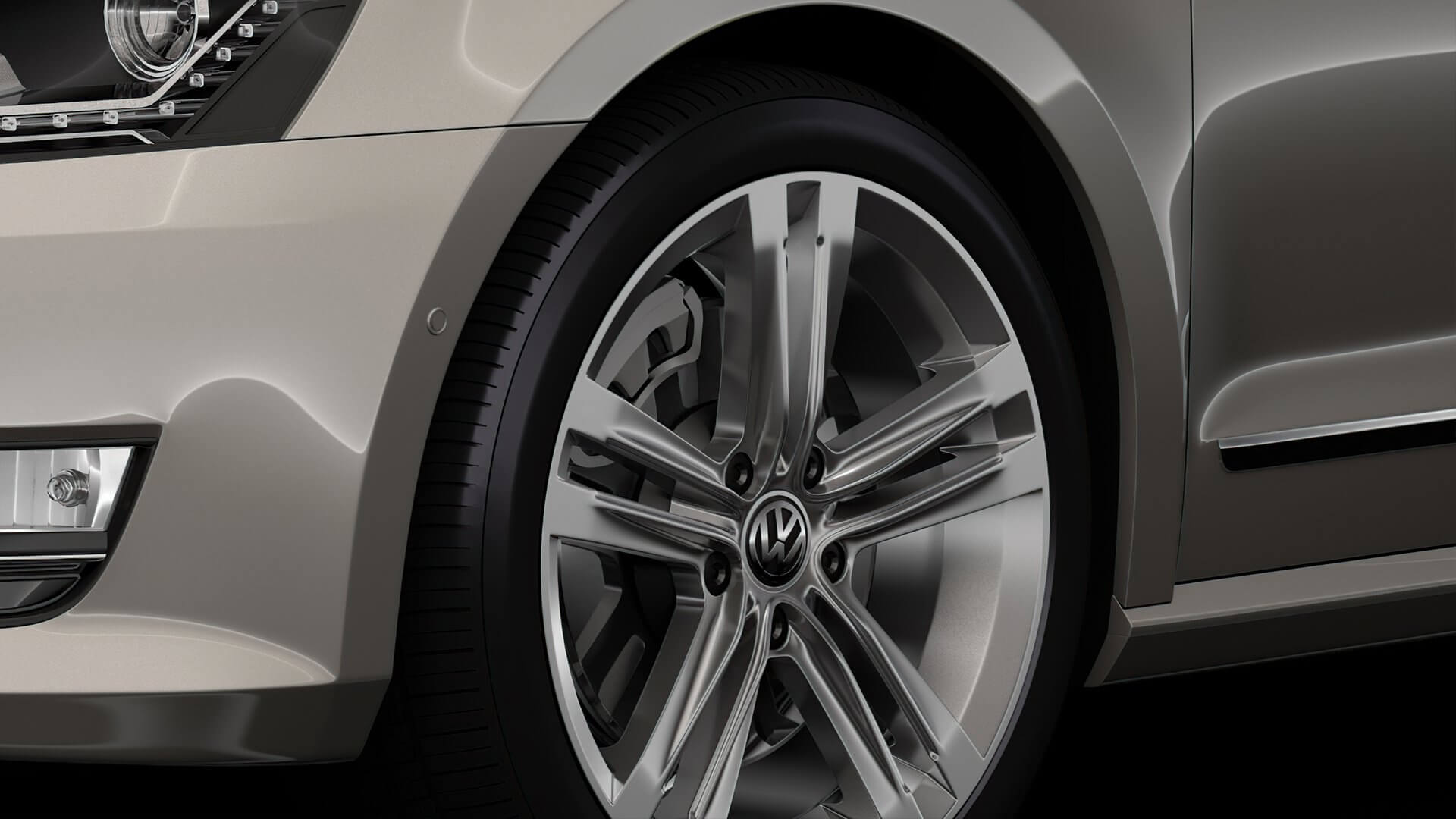 Volkswagen Passat NMS 2016 Wheel - 3D Model by Creative Idea Studio