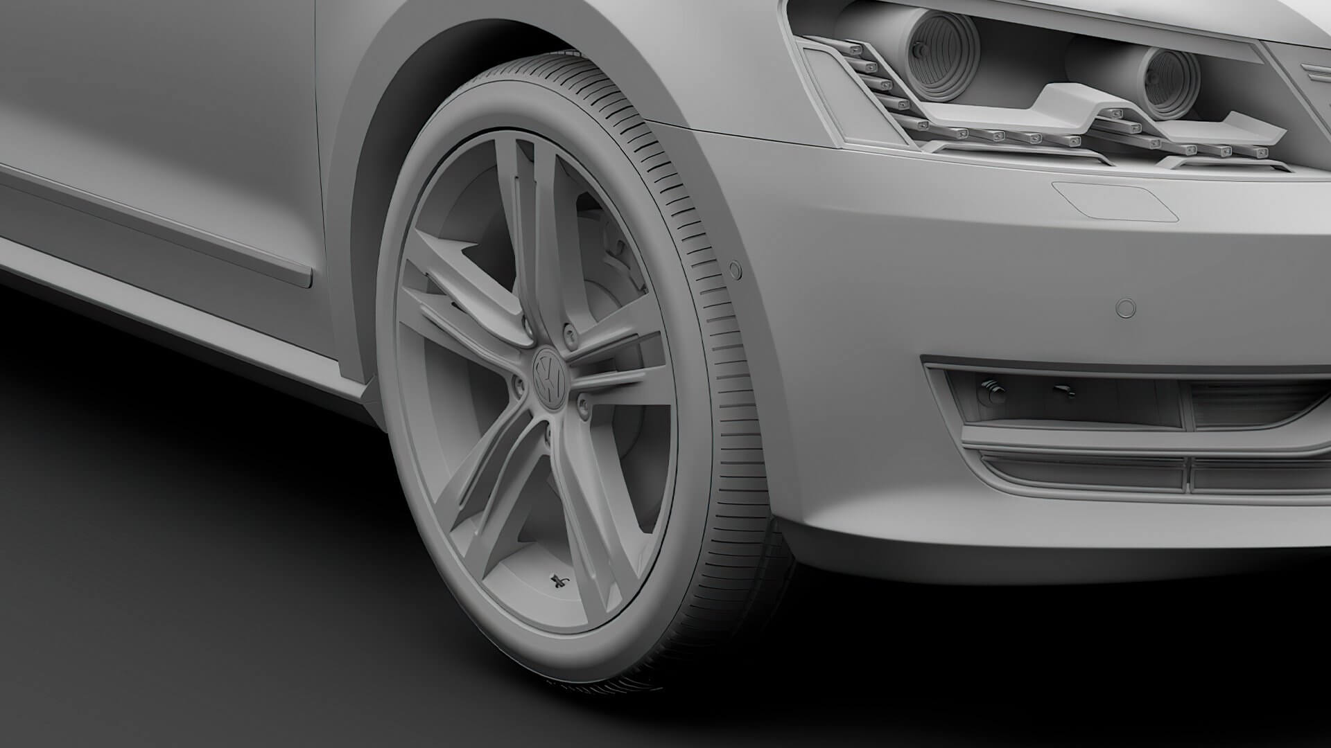 Volkswagen Passat NMS 2016 Wheel - 3D Model by Creative Idea Studio