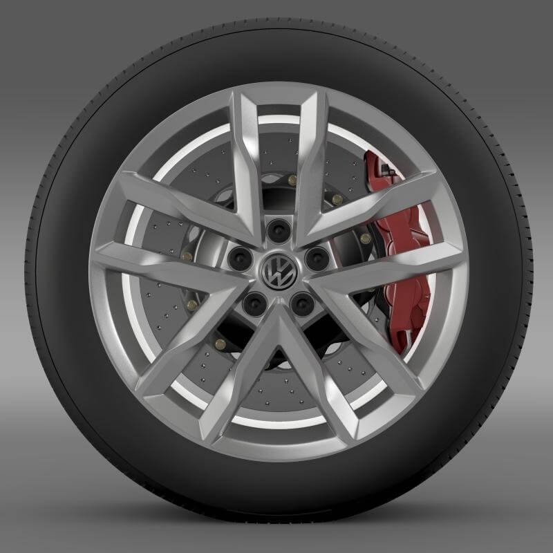 Volkswagen Polo TSI Bluemotion Wheel - 3D Model by Creative Idea Studio