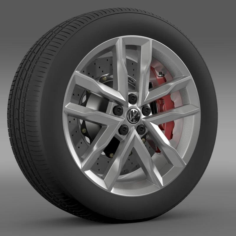 Volkswagen Polo TSI Bluemotion Wheel - 3D Model by Creative Idea Studio