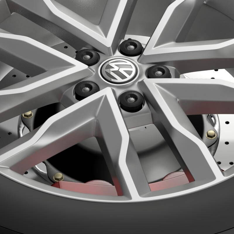 Volkswagen Polo TSI Bluemotion Wheel - 3D Model by Creative Idea Studio