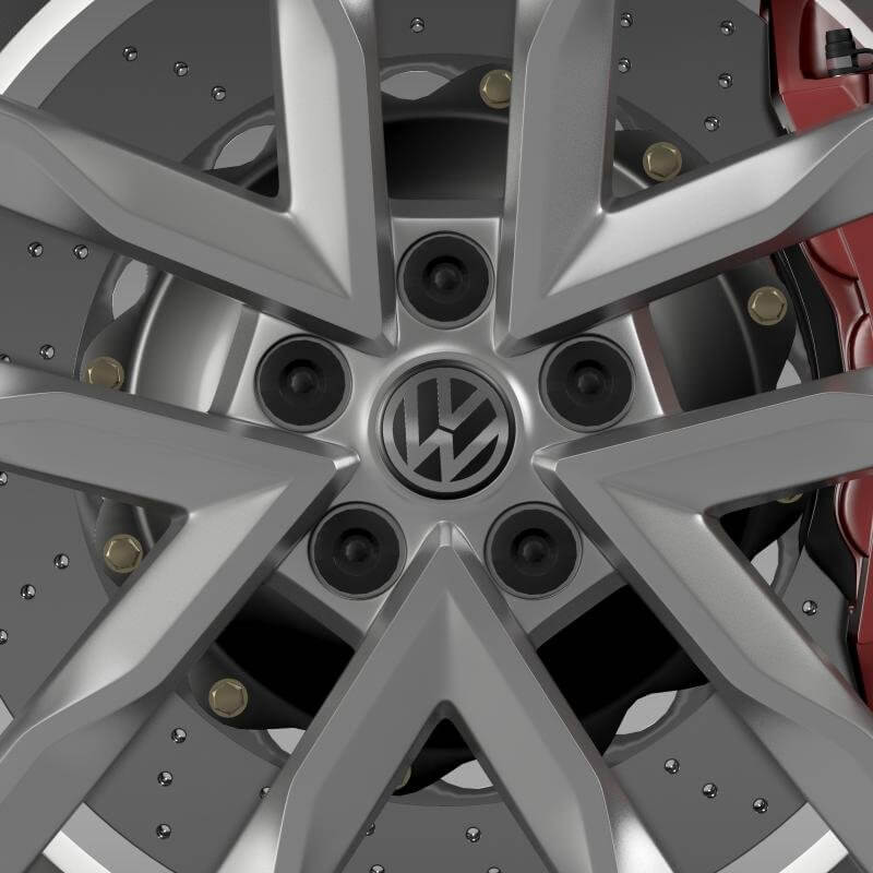 Volkswagen Polo TSI Bluemotion Wheel - 3D Model by Creative Idea Studio