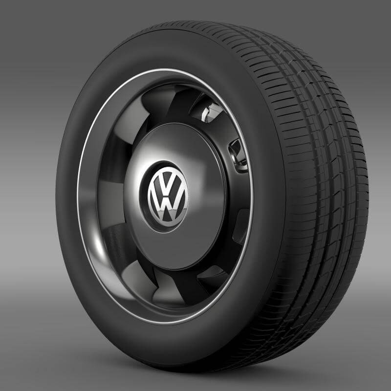 VW Beetle Classic Wheel - 3D Model by Creative Idea Studio