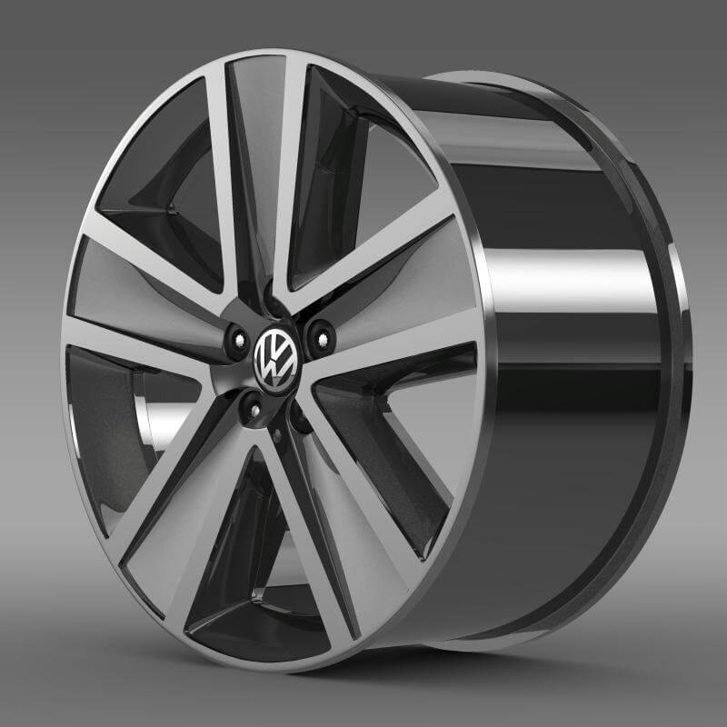 VW CrossPolo 2011 Rim - 3D Model by Creative Idea Studio