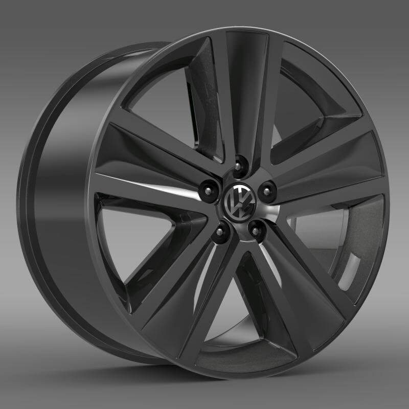 VW CrossPolo 2011 Rim - 3D Model by Creative Idea Studio