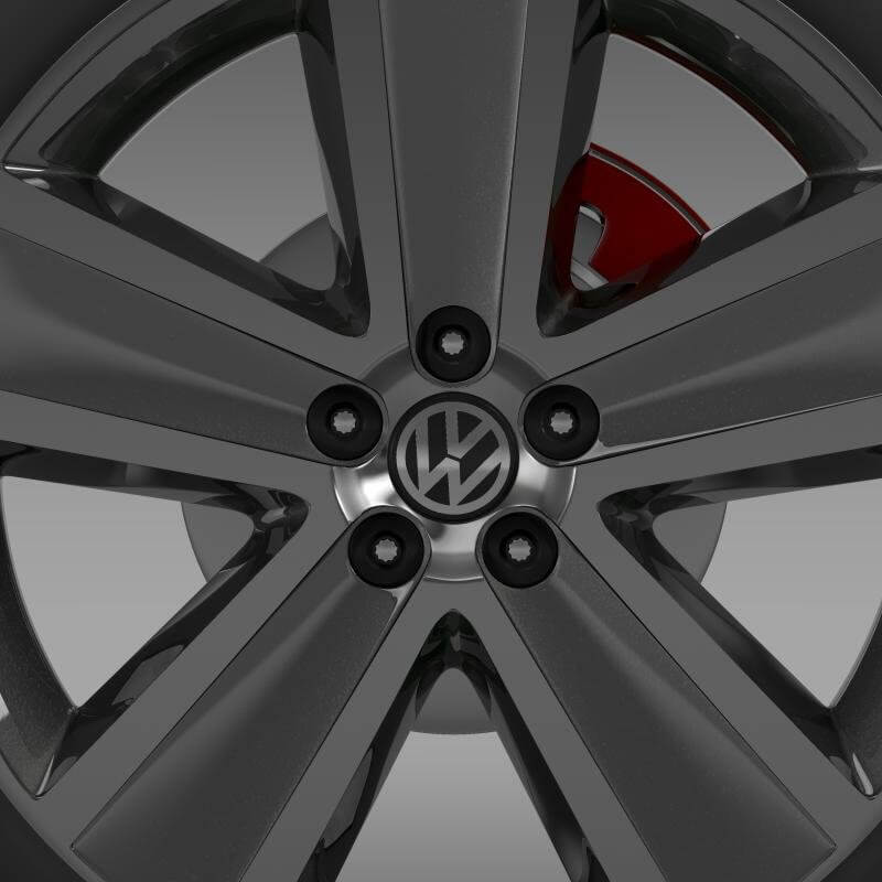 VW CrossPolo 2011 Wheel - 3D Model by Creative Idea Studio