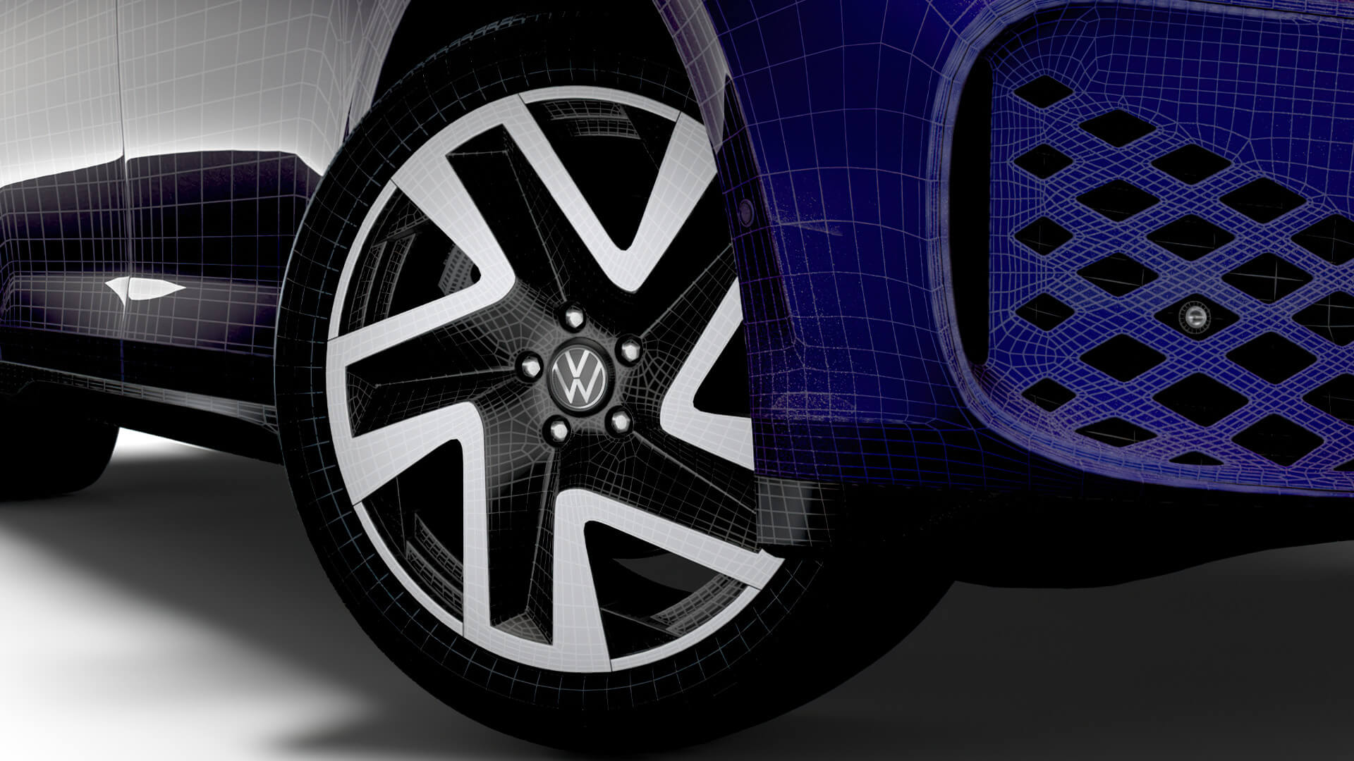 VW ID Buzz 2023 Wheel - 3D Model by Creative Idea Studio