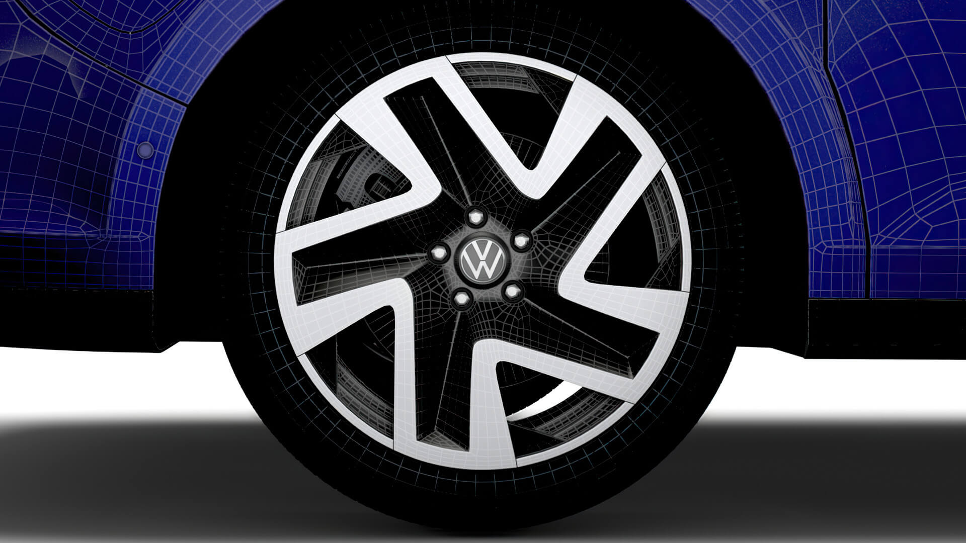 VW ID Buzz 2023 Wheel - 3D Model by Creative Idea Studio