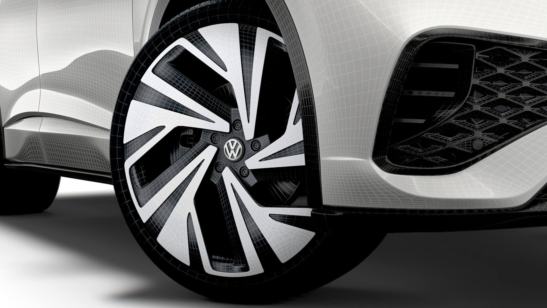 VW ID5 PRO 2022 Wheel - 3D Model by Creative Idea Studio