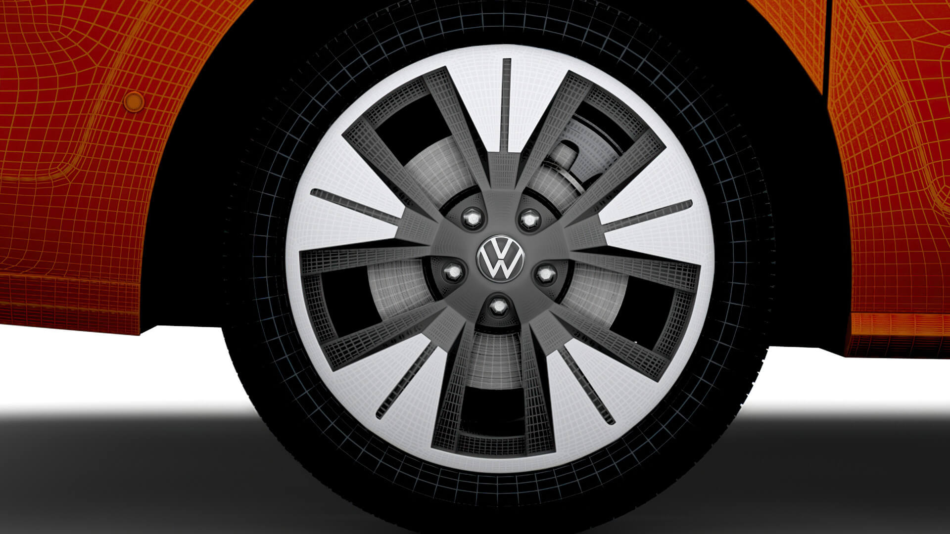 VW Multivan T7 2023 Wheel - 3D Model by Creative Idea Studio