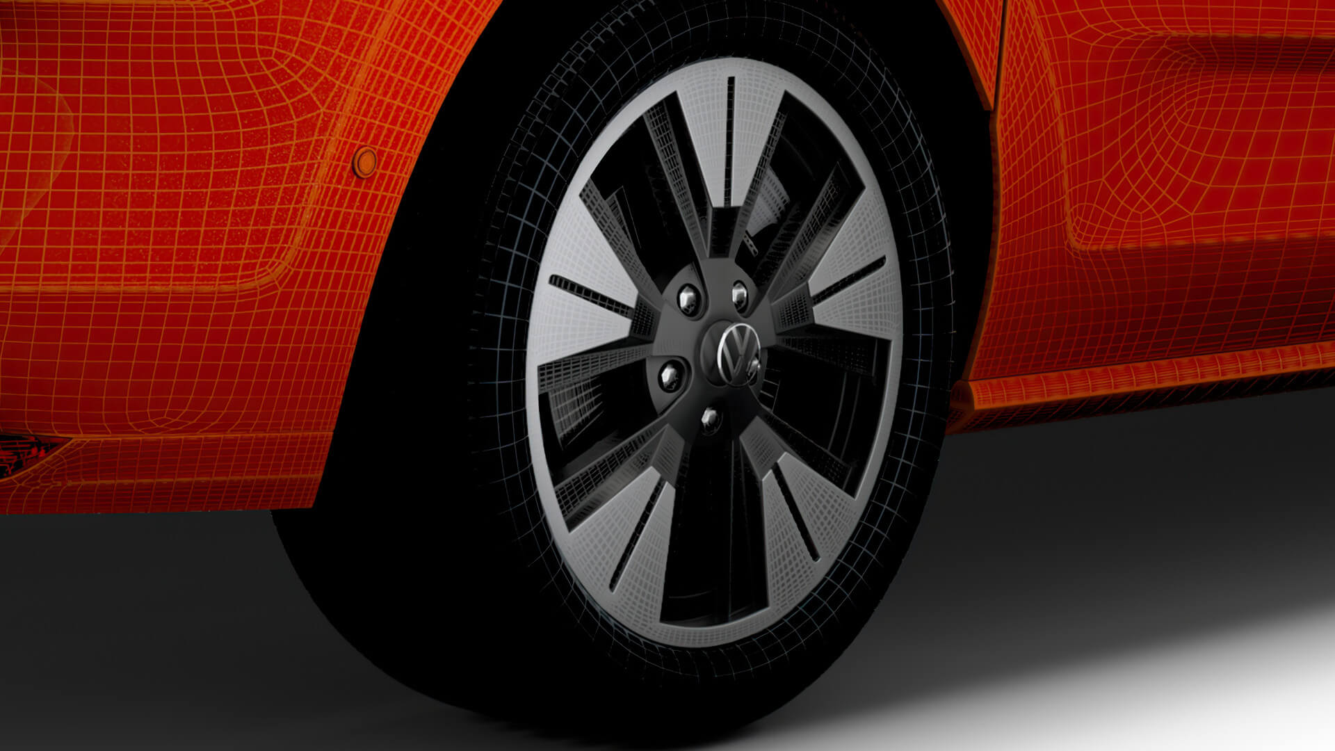 VW Multivan T7 2023 Wheel - 3D Model by Creative Idea Studio