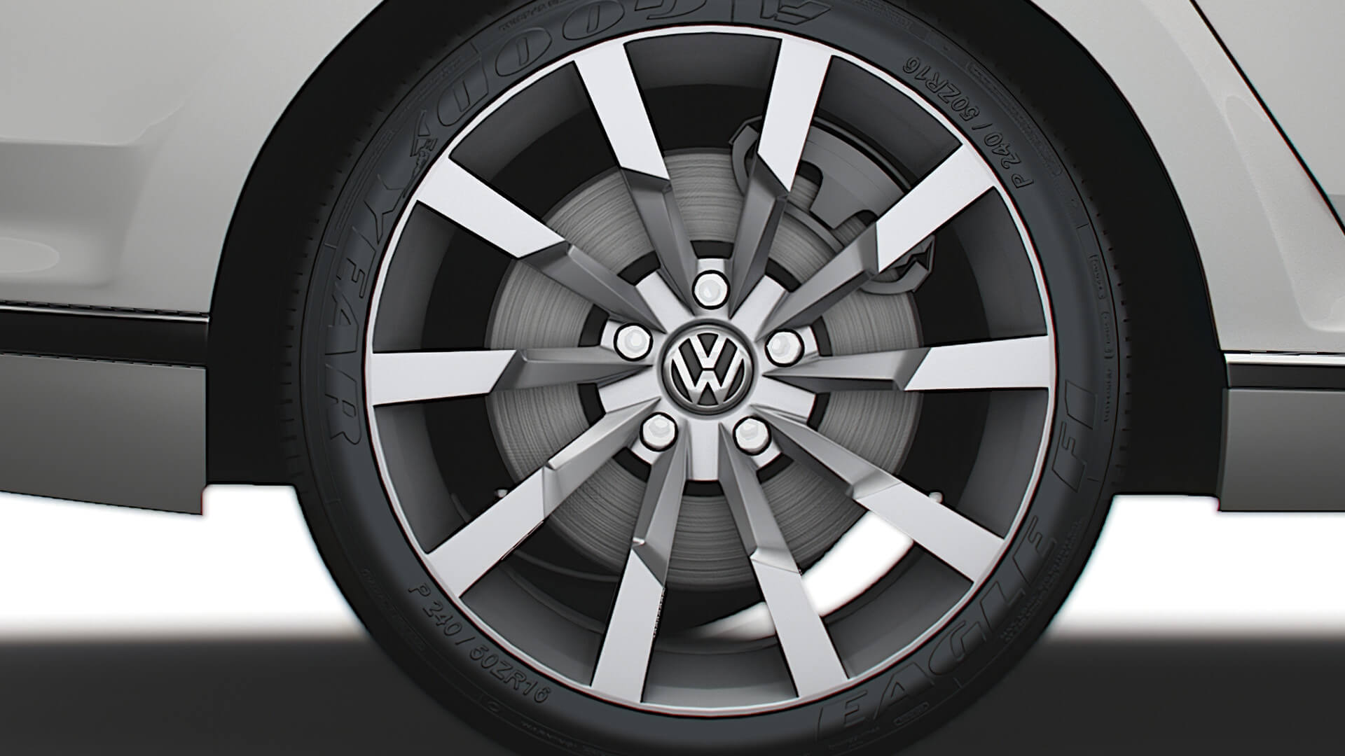 VW Passat Highline B8 2019 Wheel - 3D Model by Creative Idea Studio