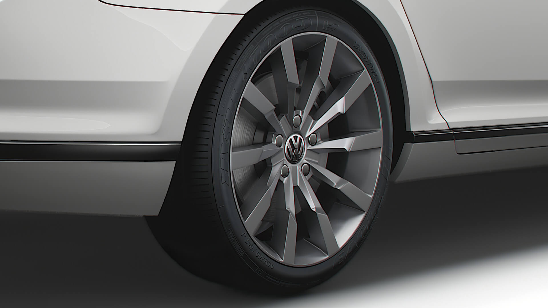 VW Passat Highline B8 2019 Wheel - 3D Model by Creative Idea Studio