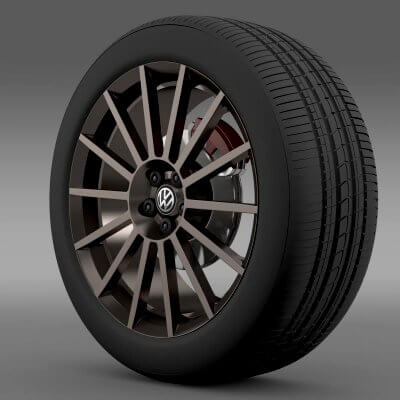 VW Polo R WRC Street Wheel - 3D Model by Creative Idea Studio