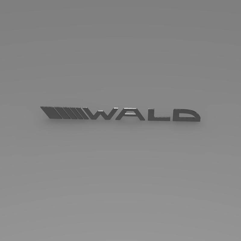 Wald Logo - 3D Model by Creative Idea Studio