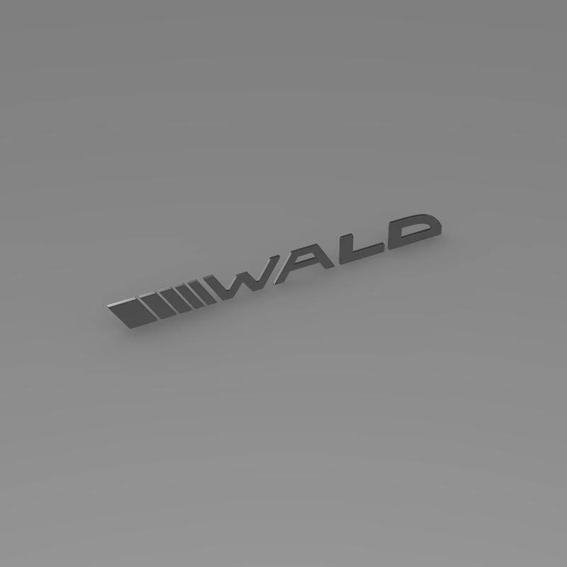 Wald Logo - 3D Model by Creative Idea Studio