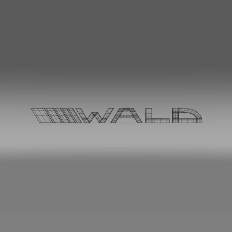 Wald Logo - 3D Model by Creative Idea Studio