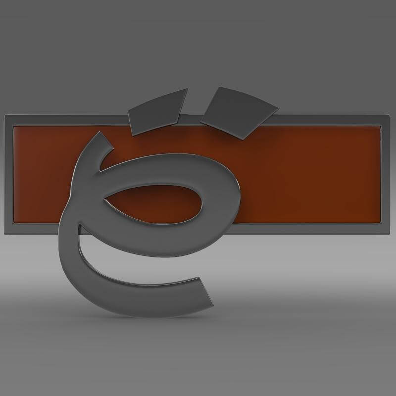 Yo Mobile Logo - 3D Model by Creative Idea Studio