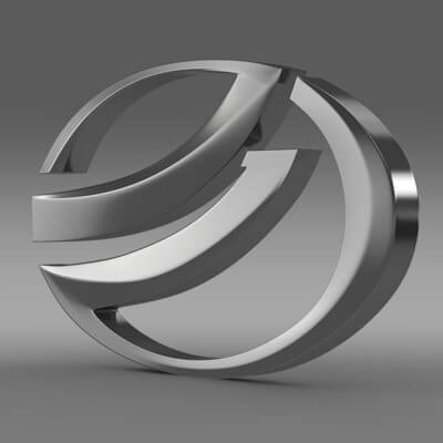 ZAZ Logo - 3D Model by Creative Idea Studio