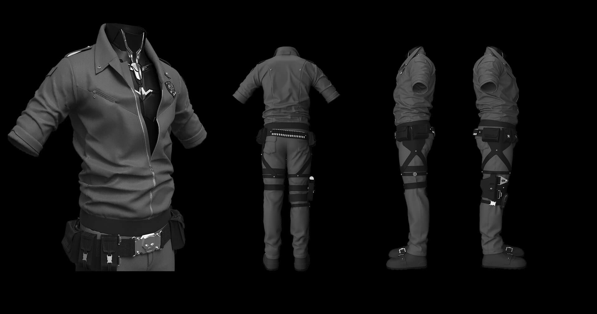 Police Uniform - 3D Model by Creativity Studio