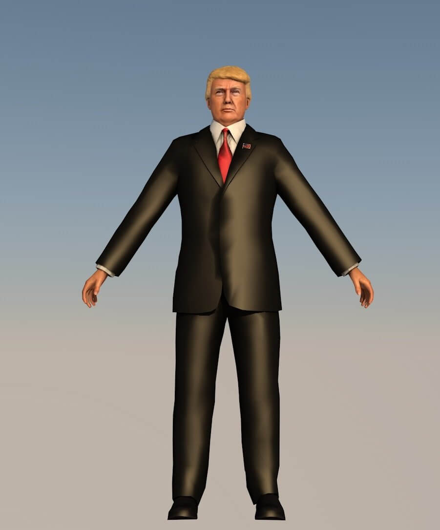 Donald Trump - 3D Model by Creativity Studio