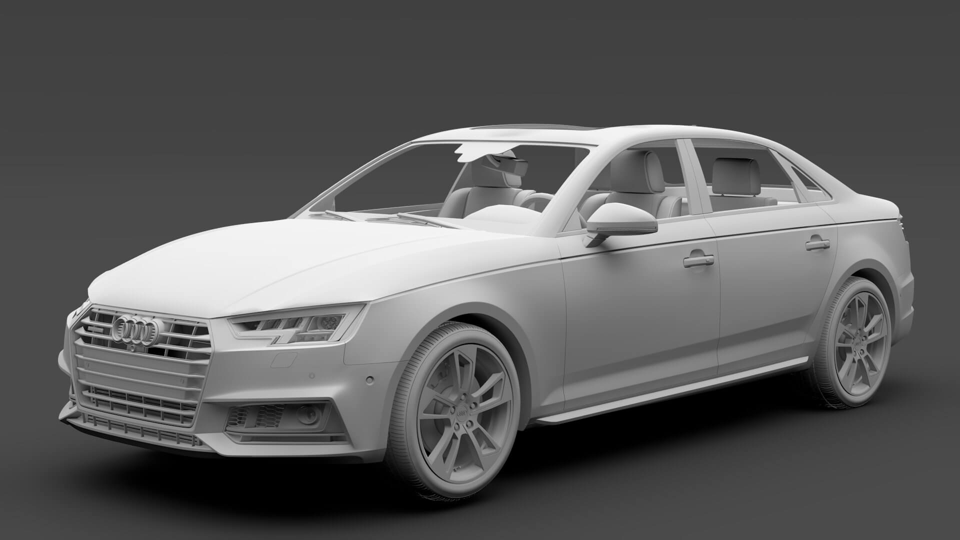 Audi A4 L 45 TFSI Quattro S Line B9 2016 - 3D Model by Creator 3D