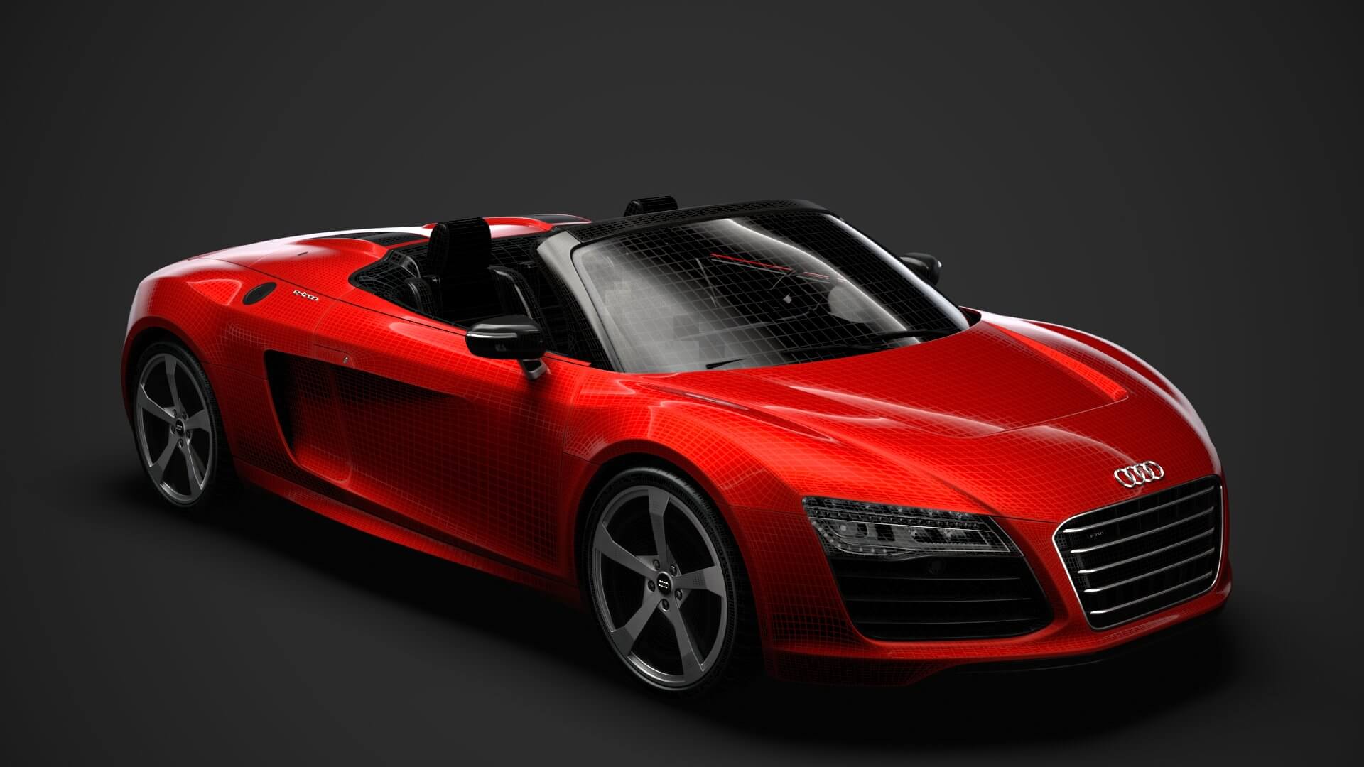 Audi R8 E Tron Spyder 2016 - 3D Model by Creator 3D