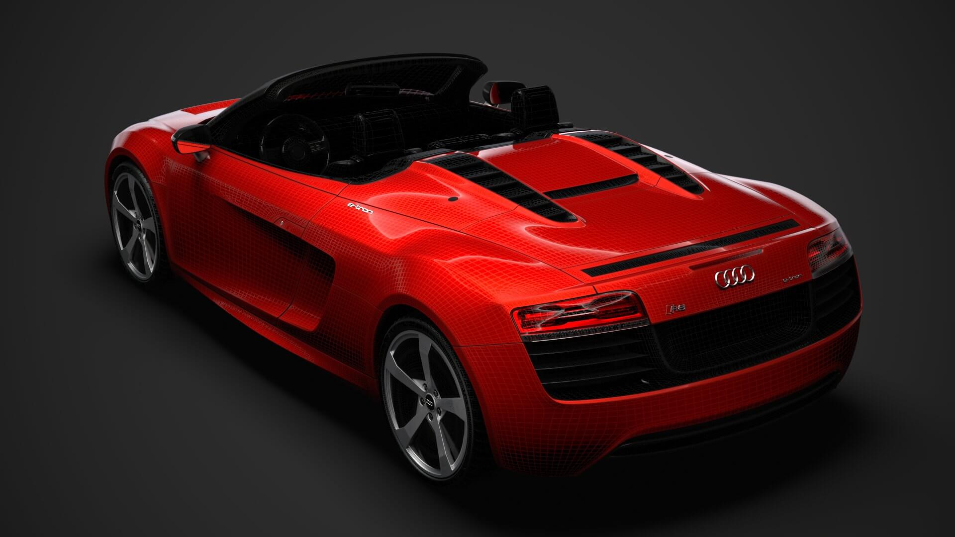 Audi R8 E Tron Spyder 2016 - 3D Model by Creator 3D