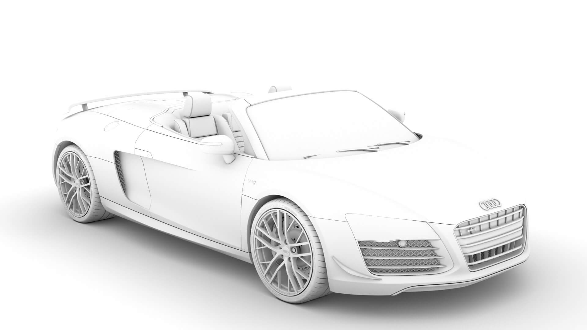 Audi R8 LMX Spyder 2016 - 3D Model by Creator 3D