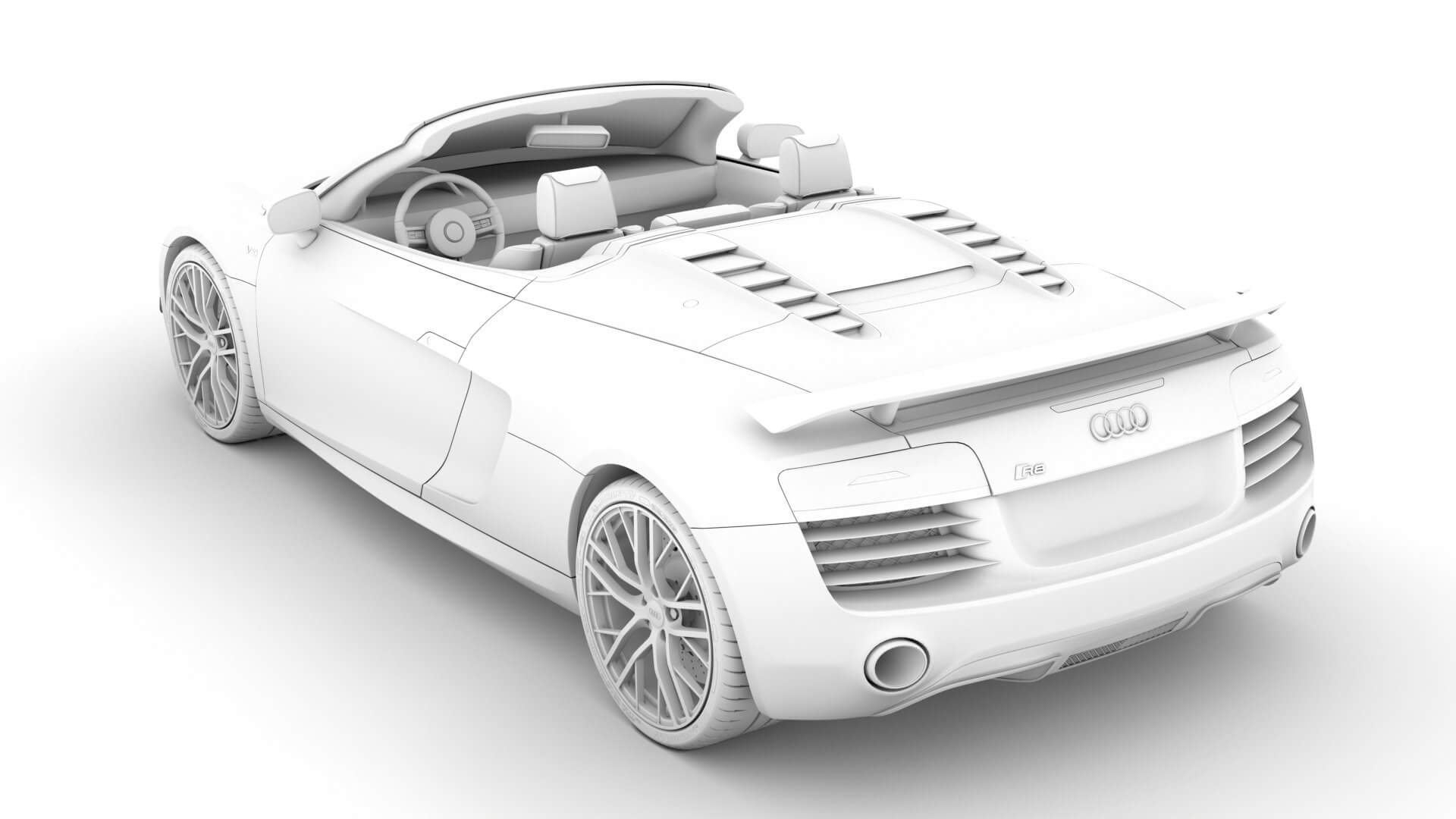 Audi R8 LMX Spyder 2016 - 3D Model by Creator 3D