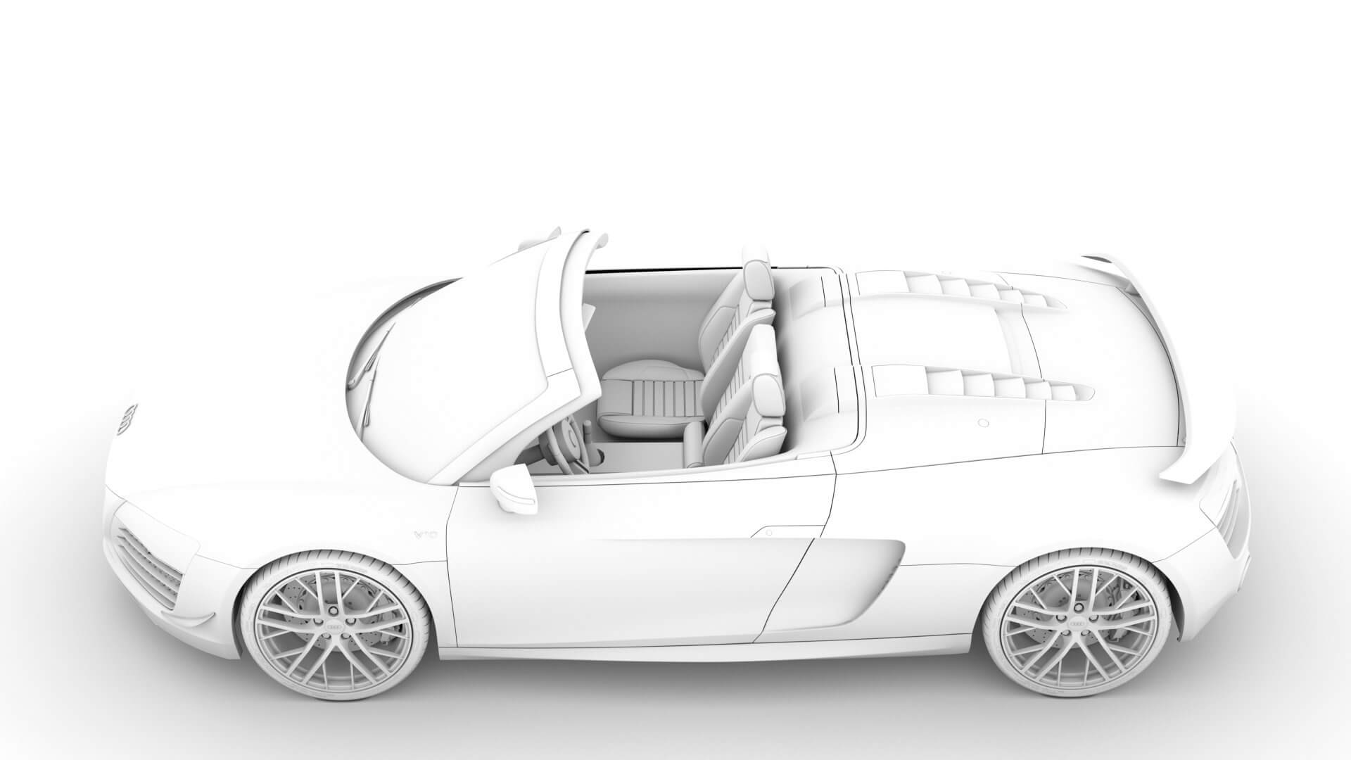 Audi R8 LMX Spyder 2016 - 3D Model by Creator 3D