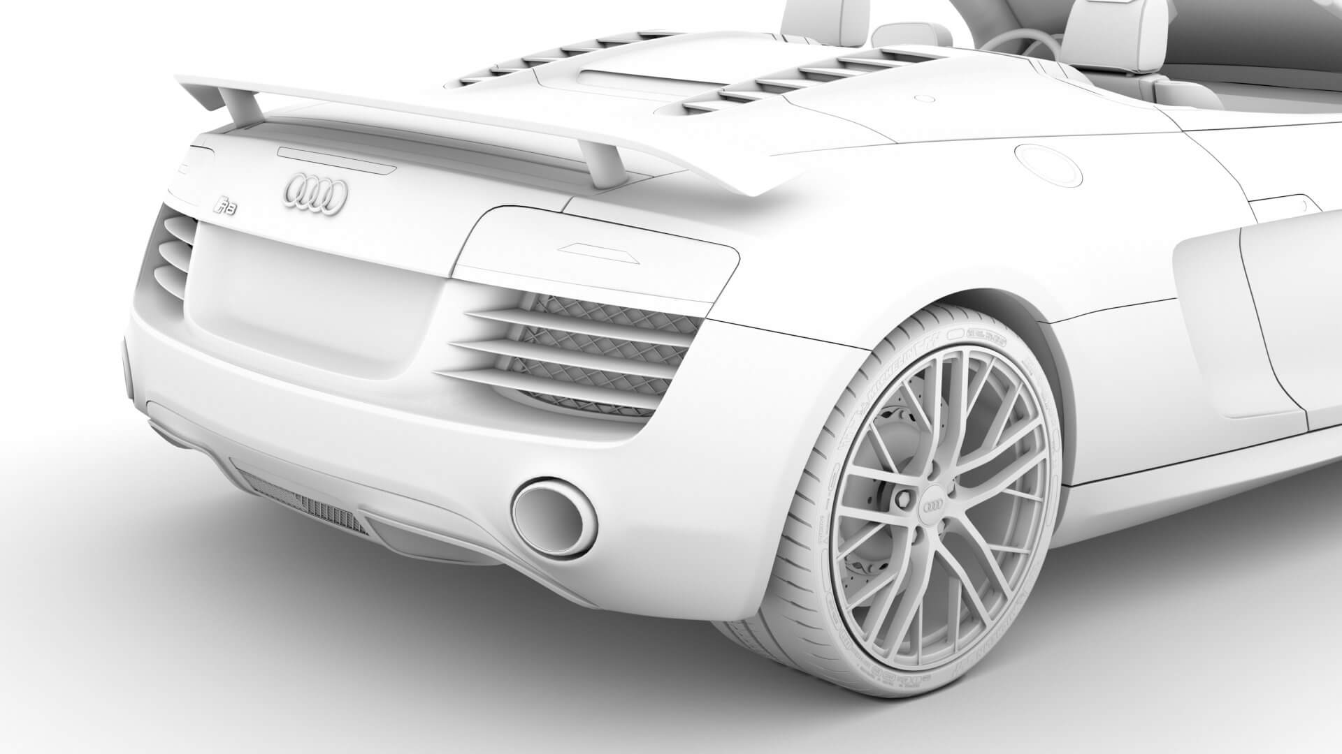 Audi R8 LMX Spyder 2016 - 3D Model by Creator 3D