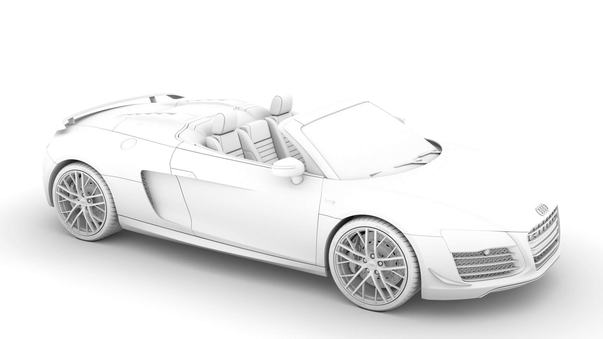 Audi R8 LMX Spyder 2016 - 3D Model by Creator 3D