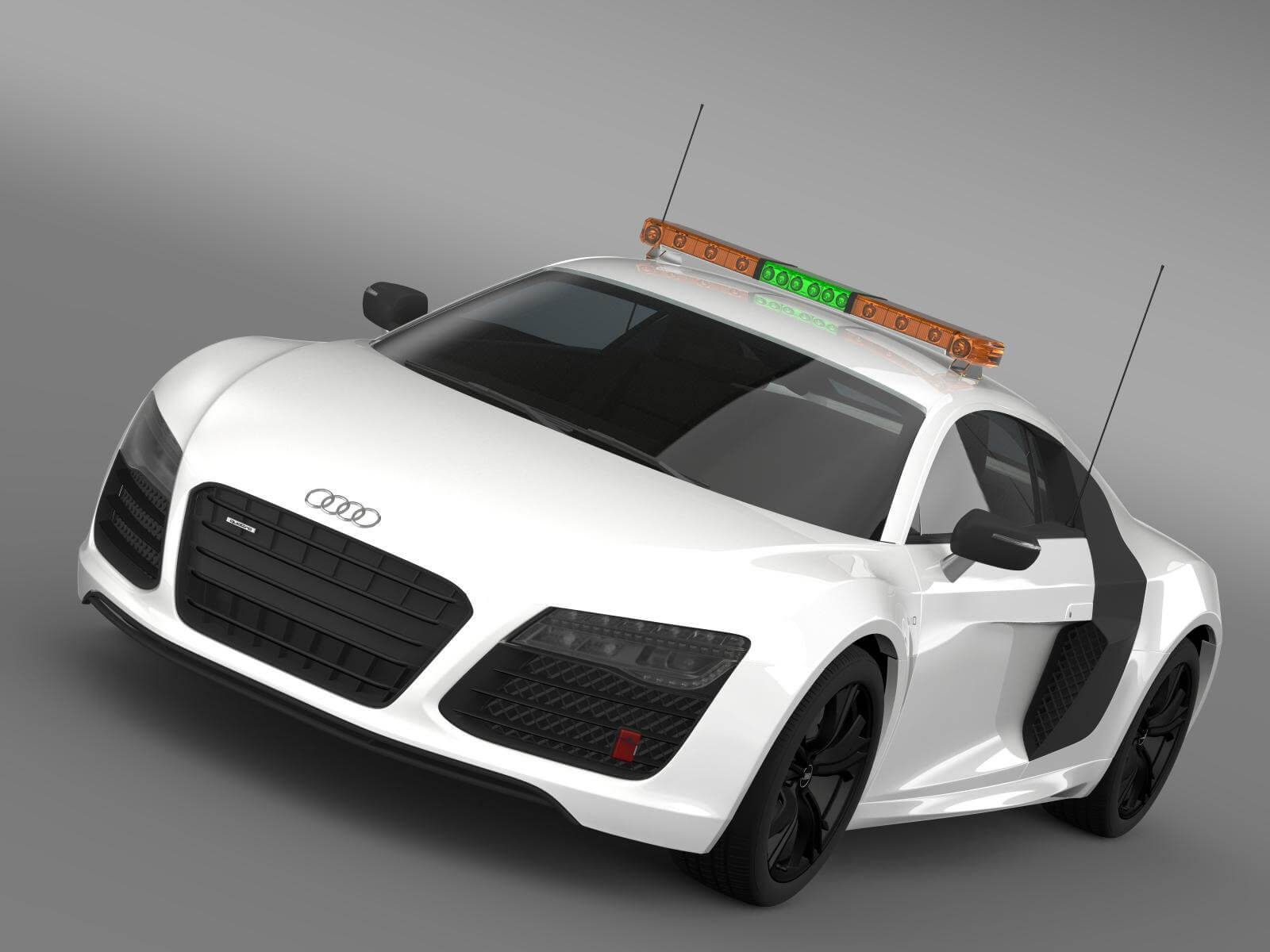 Audi R8 V10plus Safety Car - 3D Model by Creator 3D