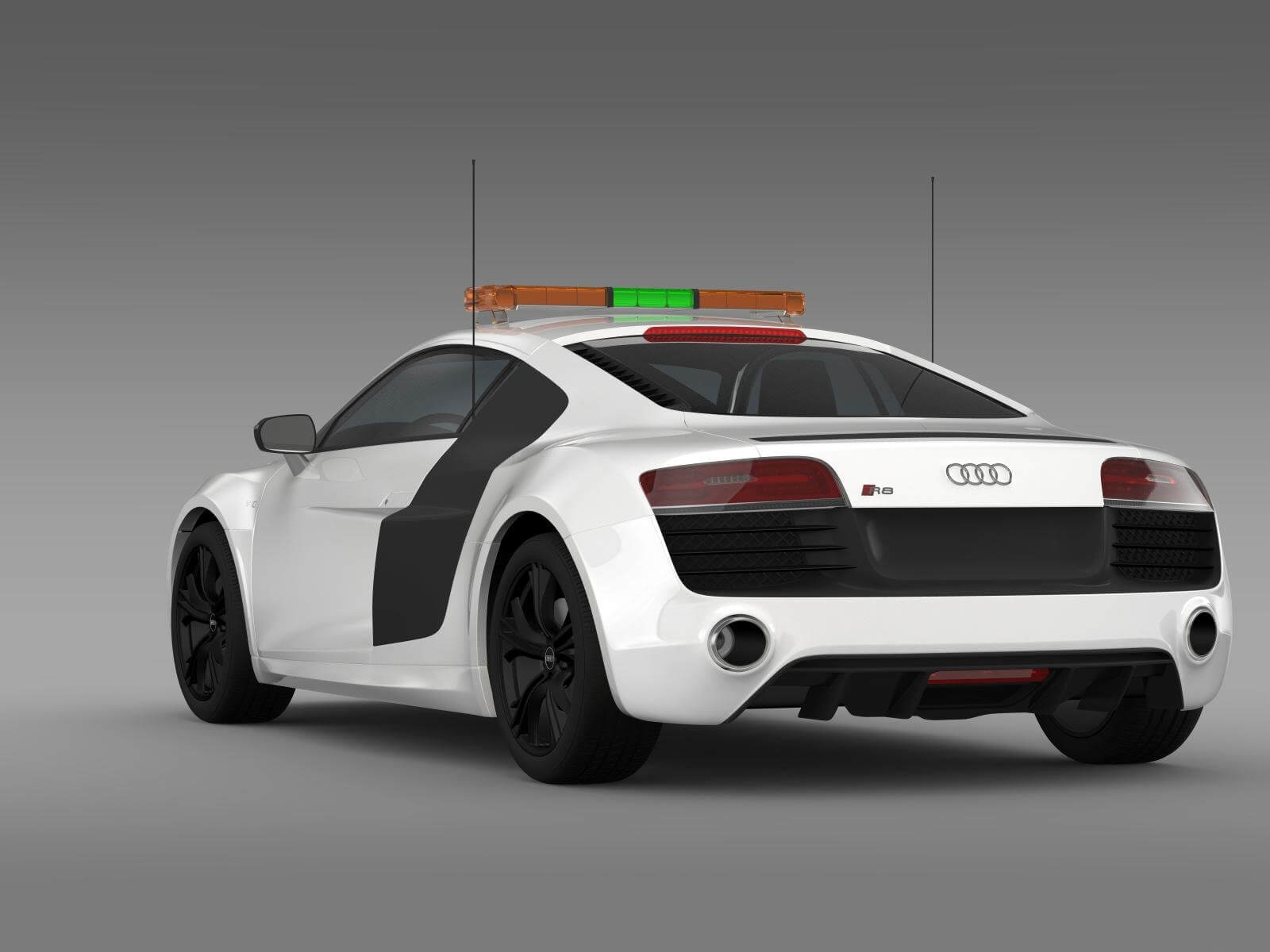Audi R8 V10plus Safety Car - 3D Model by Creator 3D