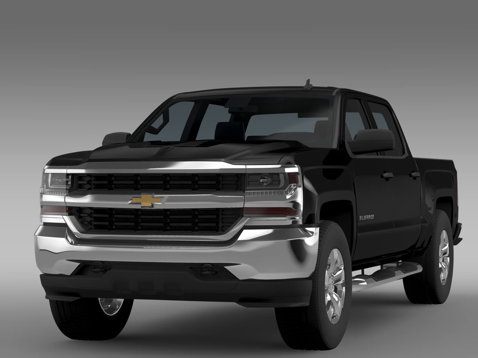 Chevrolet Silverado LS Crew Cab Short Box 2016 - 3D Model by Creator 3D