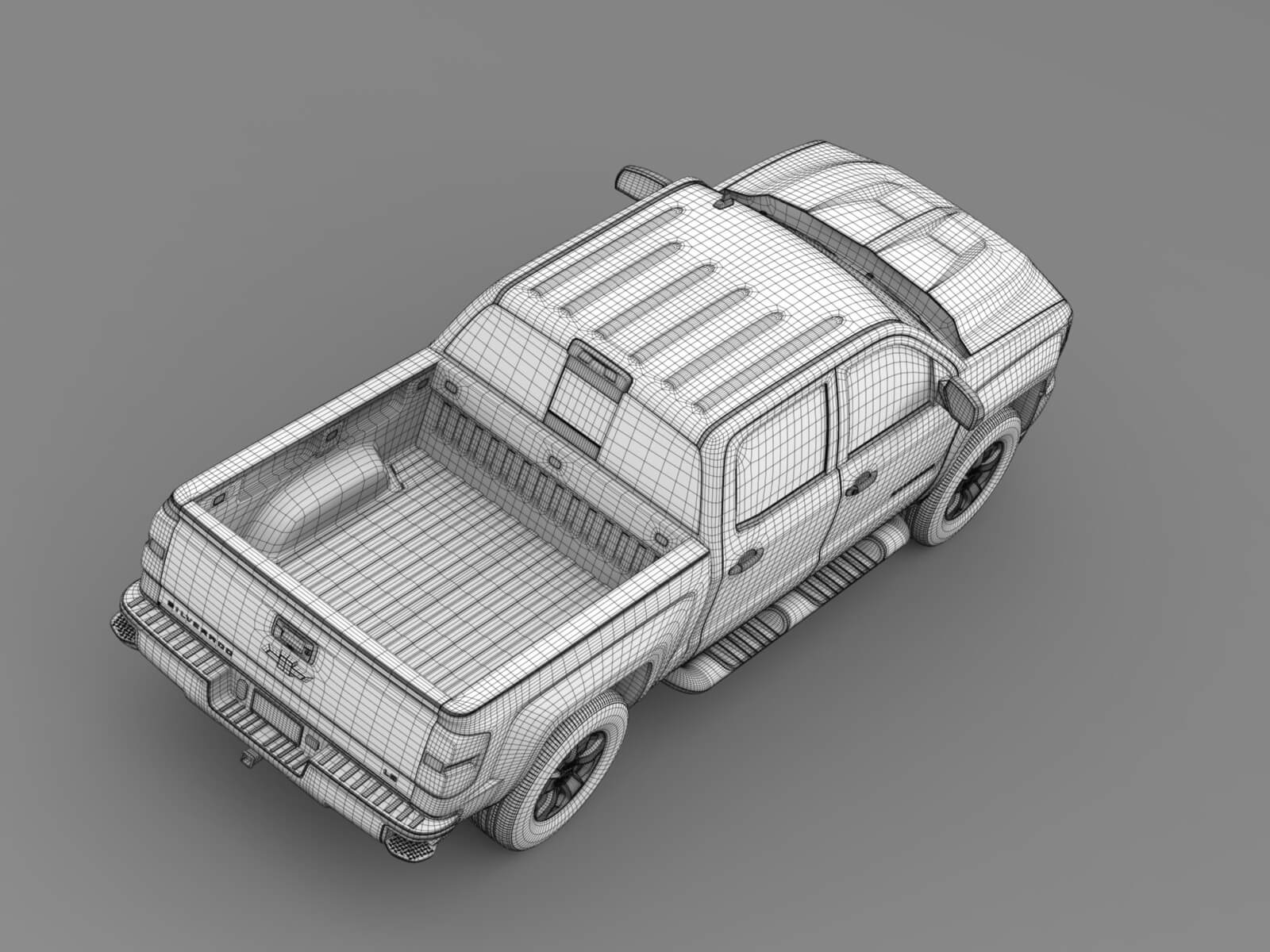 Chevrolet Silverado LS Crew Cab Short Box 2016 - 3D Model by Creator 3D