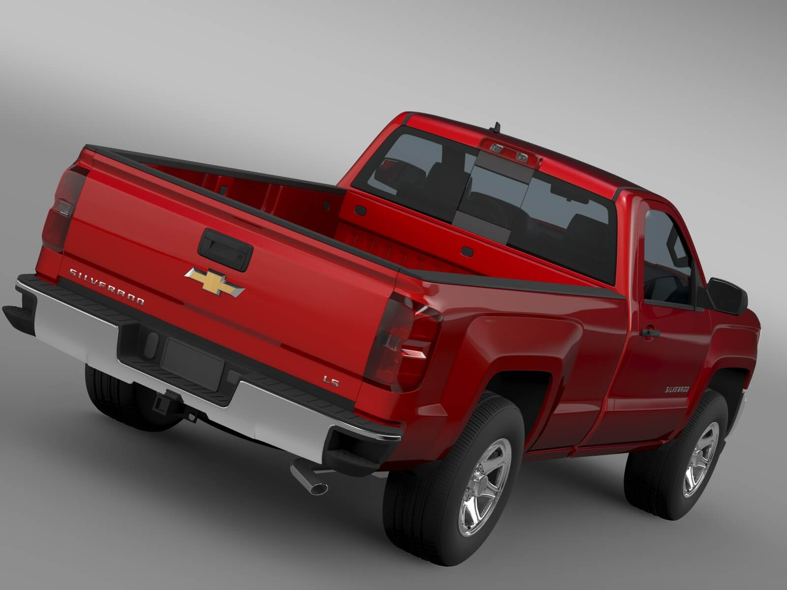 Chevrolet Silverado LS Regular Cab Long Box 2016 - 3D Model by Creator 3D