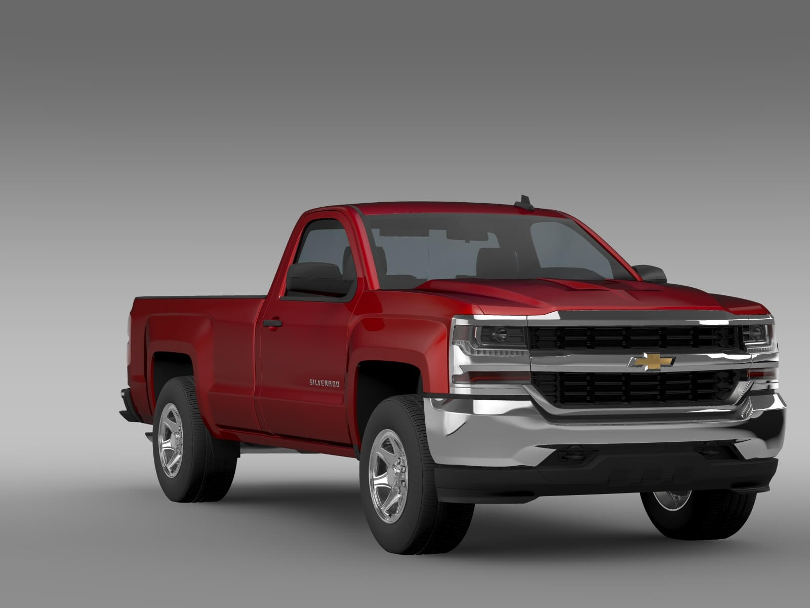 Chevrolet Silverado LS Regular Cab Long Box 2016 - 3D Model by Creator 3D